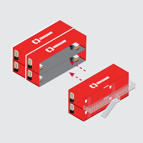 Stacked Blast-Resistant Modules for Facility Expansion